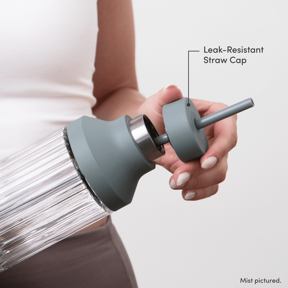 Beast Health™ Dual Cap Glass Hydration Bottle