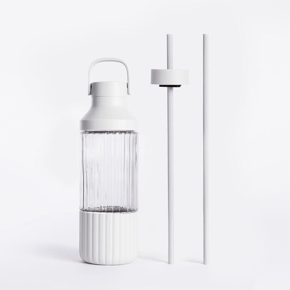 Beast Health™ Dual Cap Glass Hydration Bottle