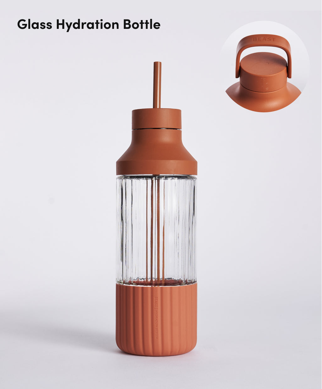Beast Health® Glass and Stainless Steel Hydration Bottles